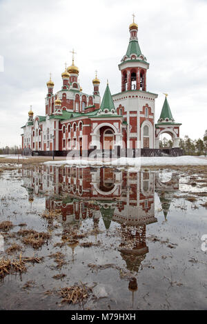 Northern Europe, Russia, Komi region, Usinsk, oil, pollution, oil slick ...