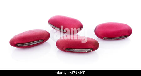 A Sword Bean seed (Canavalia gladiata) of the Reunion Island (France ...