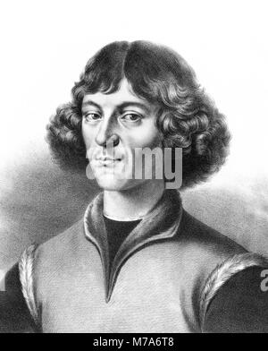 NICOLAUS COPERNICUS (1473-1543) Polish astronomer. Diagram of universe ...