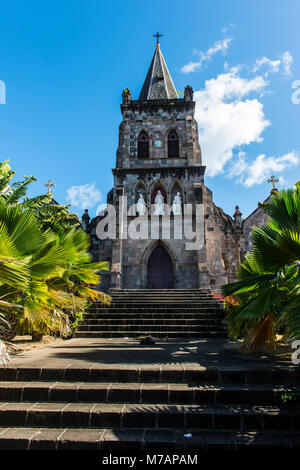 Anglican church in Roseau capital of Dominica, West Indies, Caribbean ...