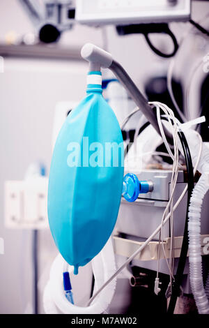 Image of medical ventilator. Hospital respiratory ventilation. Patient ...