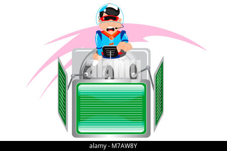 Man pointing towards a screen Stock Photo - Alamy
