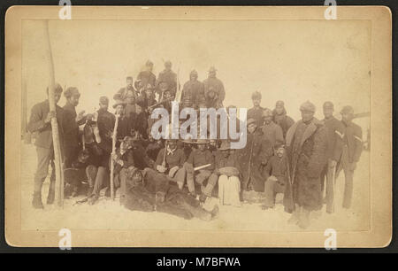 Buffalo soldiers of the 25th Infantry, some wearing buffalo robes, Ft ...