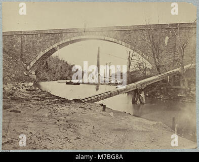 A photograph of Cabin John Bridge, a historic bridge in Maryland known ...