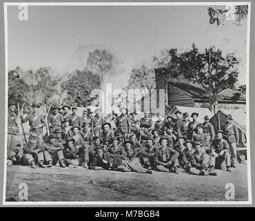 This photograph captures a group of soldiers from the 4th Michigan ...