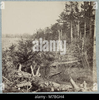 The Confederate entrenchments at Palmer's Field, located along the ...