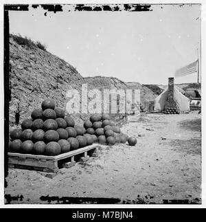 Interior view of Fort Johnson, located near Charleston, South Carolina ...