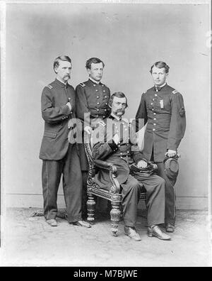 Major General Charles Griffin & staff Stock Photo - Alamy