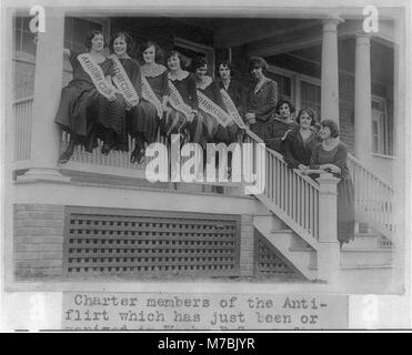 A historical image of the Anti-Flirt Club, a social movement from the ...
