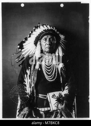 A portrait of Chief Joseph, a leader of the Nez Perce tribe. The image ...