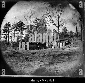 The ruins of Gaines' Mill, Virginia, a site of the Civil War Battle of ...