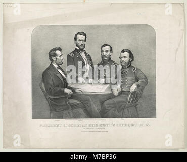 President Lincoln at Genl. Grant's headquarters. Currier & Ives : a ...
