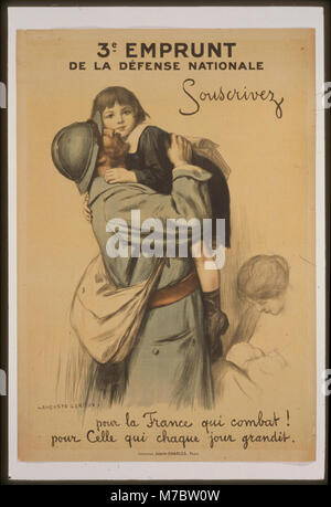 A French wartime poster encouraging citizens to subscribe to the ...