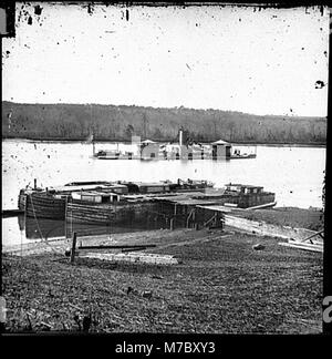 The Double Turreted Monitor Onondaga, an ironclad warship, is shown in ...
