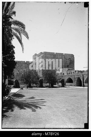 The crusader castle of Akka (also known as Acre and Accho) in the 1920s ...