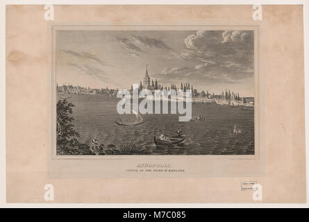 19th century view of Annapolis, Maryland Stock Photo - Alamy