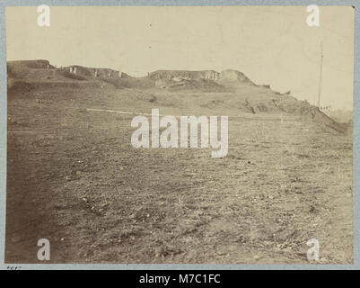 Photograph of Confederate fortifications at the Battle of Manassas ...