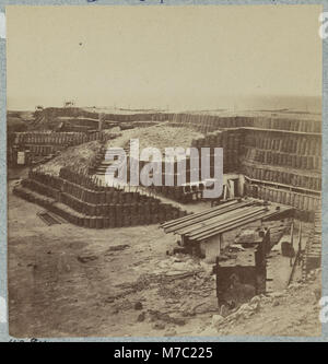 Interior of Fort Sumter in April 1861 after its surrender by U.S ...