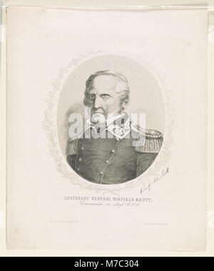 A portrait of Lieutenant General Winfield Scott, who served as General ...