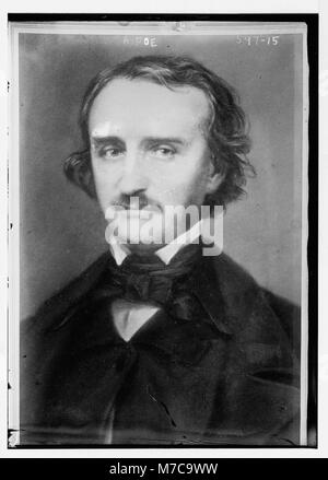 This portrait of Edgar Allan Poe captures the renowned American writer ...