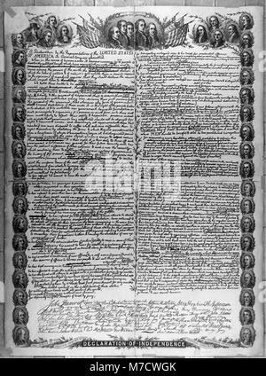 Facsimile of the original draft of the Declaration of Independence ...