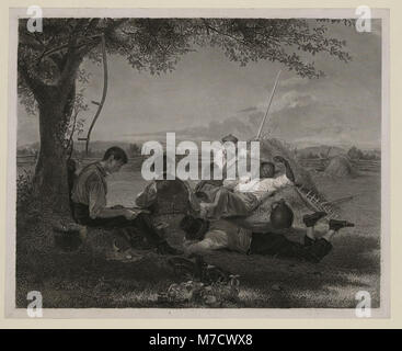 'Farmers Nooning' by Wm. S. Mount depicts farmers taking a break during ...