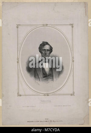 A portrait of Franklin Pierce, who was the 14th president of the USA ...