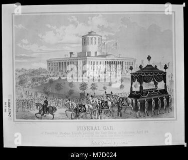 Abraham Lincoln's funeral car in New York City on April 26th, 1865 in ...
