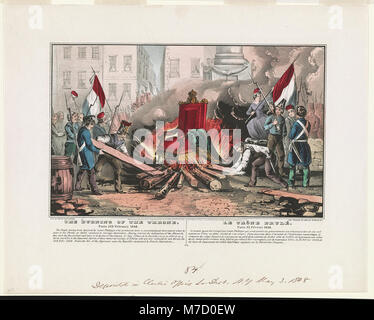 Revolution in Paris, February 1848. Scene in front of the Foreign ...