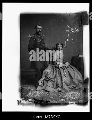 A portrait of General George Custer and his wife, Elizabeth, showcasing ...