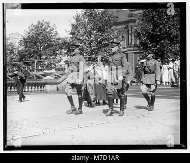 This image shows the arrival of General John J. Pershing in Washington ...