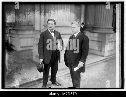 A photograph featuring Hiram Johnson and William E. Borah, prominent U ...