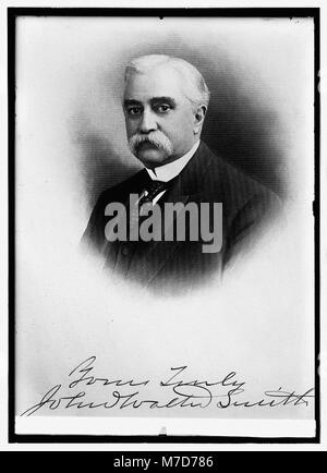 A portrait of S. Smith, a prominent American Senator, reflecting his ...