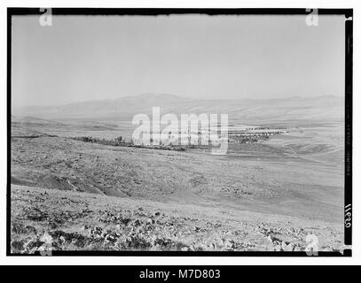 A scenic view from Safad, Israel, showing the city of Tiberias and the ...