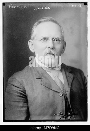 Jacob A. Riis, a pioneering journalist and social reformer, is depicted ...
