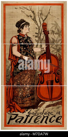A scene from the operetta *Patience*, featuring the character Bunthorne ...