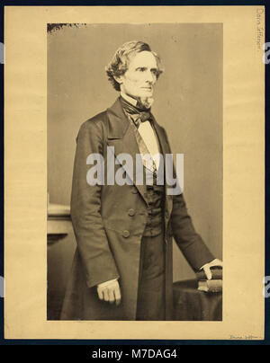 Jefferson Davis. Portrait of the American politician who served as the ...