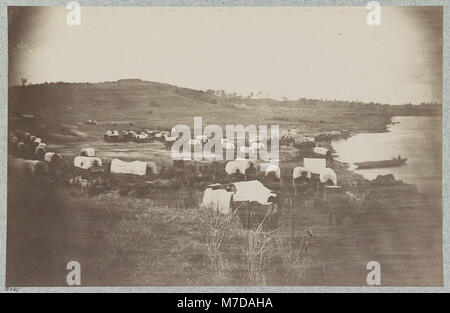 The image shows Confederate entrenchments at Belle Plain Landing ...