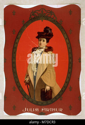 Portrait of Actress Julia Arthur - Vintage Cigarette Card, Victorian ...