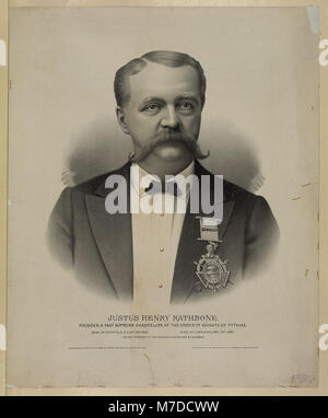 Justus Henry Rathbone, founder & past supreme chancellor of the Order ...