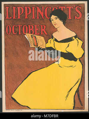 A cover image from Lippincott’s magazine for the month of August ...