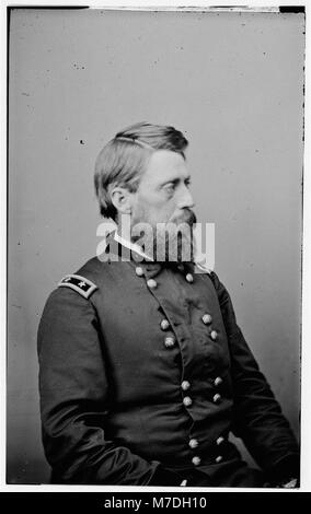 A portrait of Major General Jefferson C. Davis, a prominent military ...
