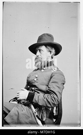 This image depicts Major General Jefferson C. Davis, an important figure in American military ...