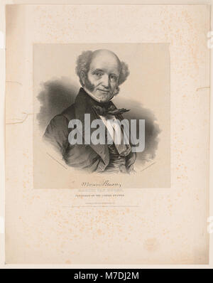 A portrait of Martin Van Buren, the 8th President of the United States ...