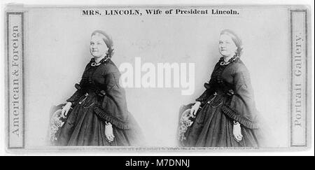 Mary Todd Lincoln. Portrait of he First Lady and wife of Abraham ...