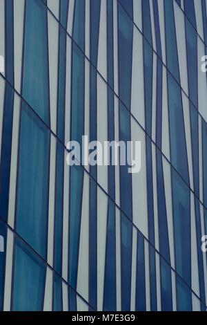 Zebra like Facade of the Modern Glass Cube Building of Sir Duncan Rice ...