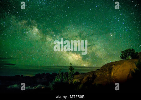 Beautiful Milky way shot at Arches National Park, Utah USA. Astronomy ...