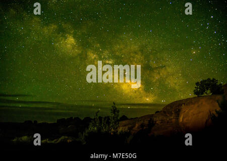 Beautiful Milky way shot at Arches National Park, Utah USA. Astronomy ...