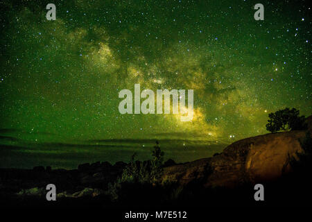 Beautiful Milky way shot at Arches National Park, Utah USA. Astronomy ...