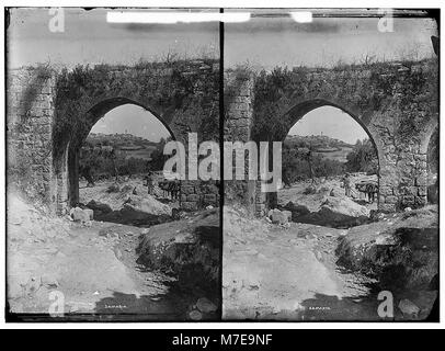 A historical view of ancient Shechem, showcasing the ramparts and other ...